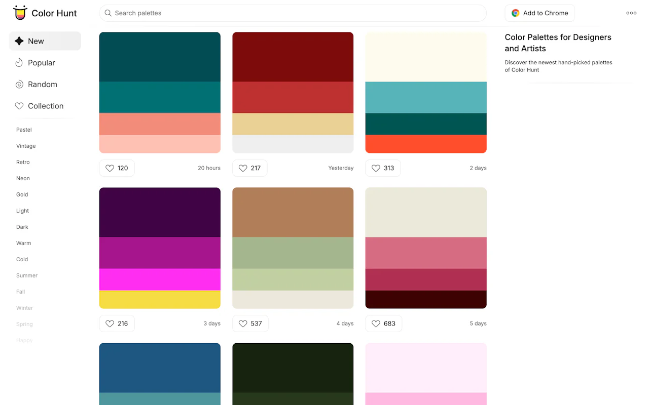 Les Meilleurs Générateurs de Palettes de Couleurs – HTML Color Codes