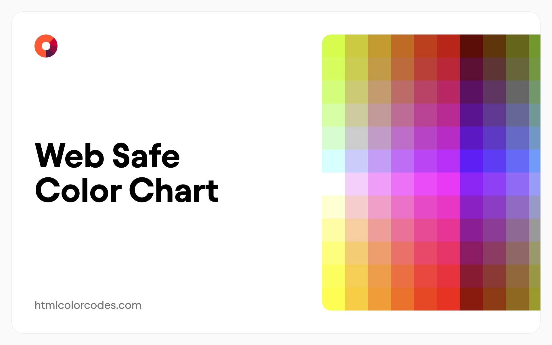 Web Safe Color Chart – HTML Color Codes