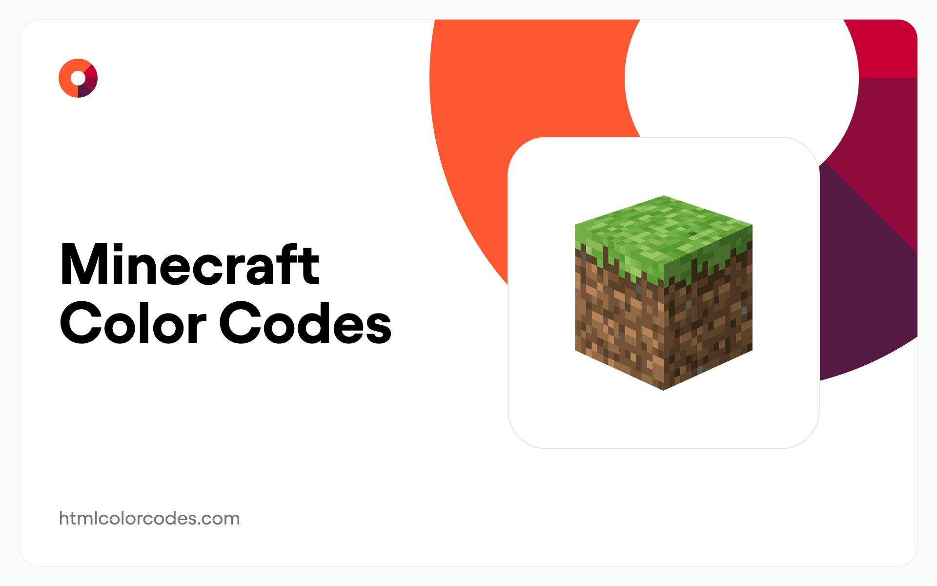 Minecraft Color Codes – HTML Color Codes